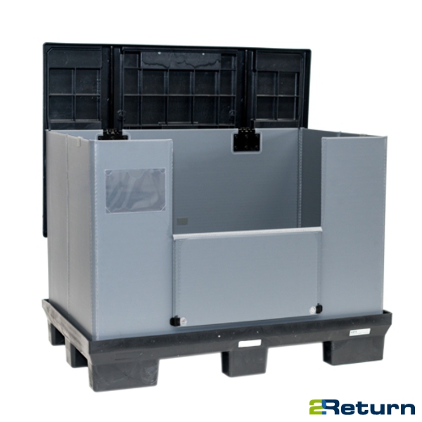 Palettenbox aus Kunststoff, faltbar - 2Return